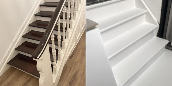 Treppe färben mit Lack, Hartwachsöl oder Beize