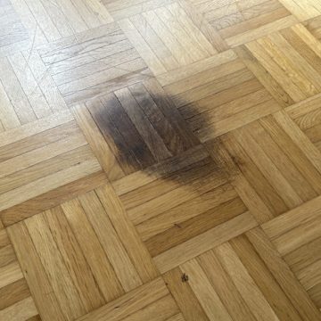 Schwarze Flecken Parkett Entfernen